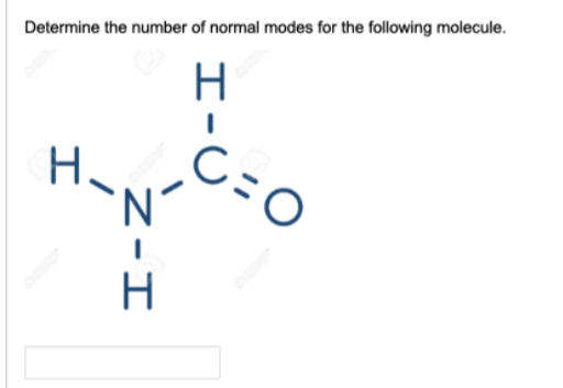 Solved Determine the number of normal modes for the | Chegg.com