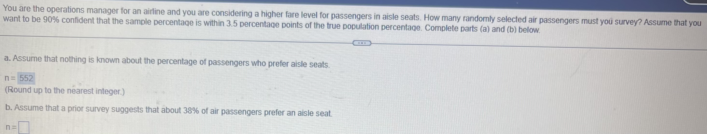 Solved You are the operations manager for an airline and you | Chegg.com