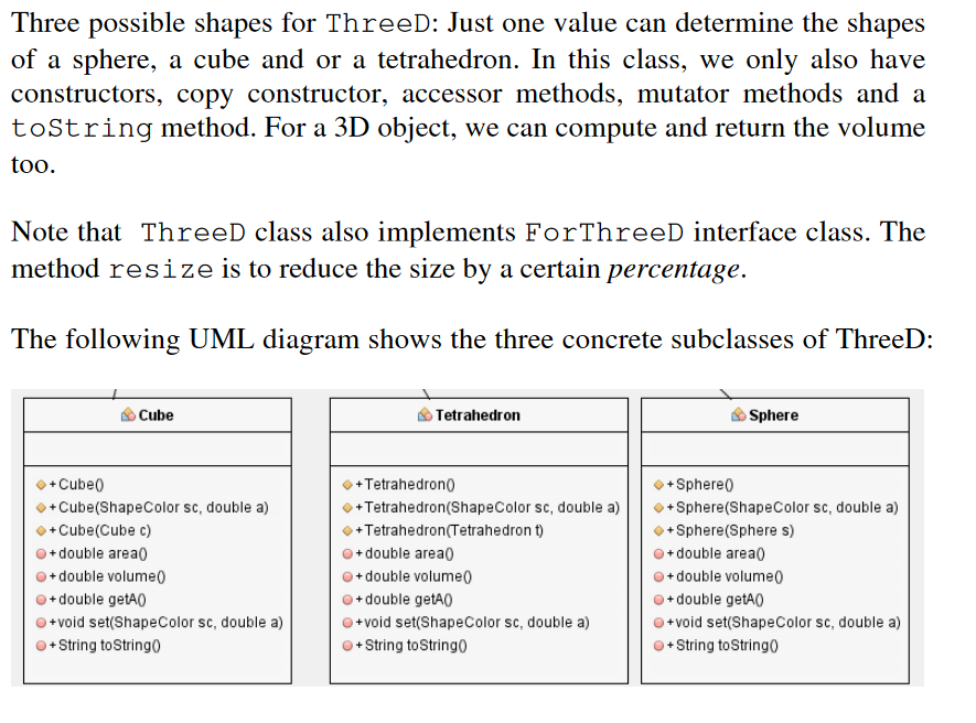 Solved changed. Instance variables cannot be changed and | Chegg.com