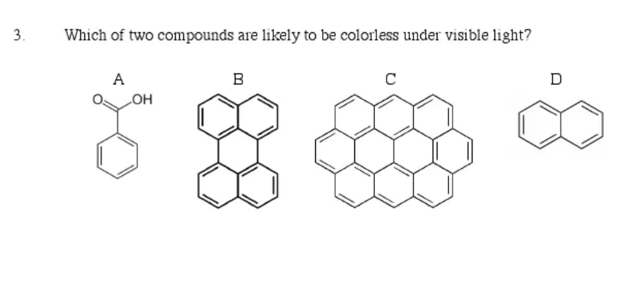 Solved Which of two compounds are likely to be colorless | Chegg.com