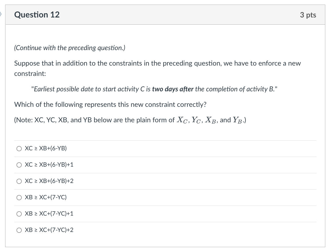 [Solved]: Problem Statement: Project Crashing Consider a p