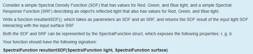 Consider a simple Spectral Density Function (SDF) | Chegg.com