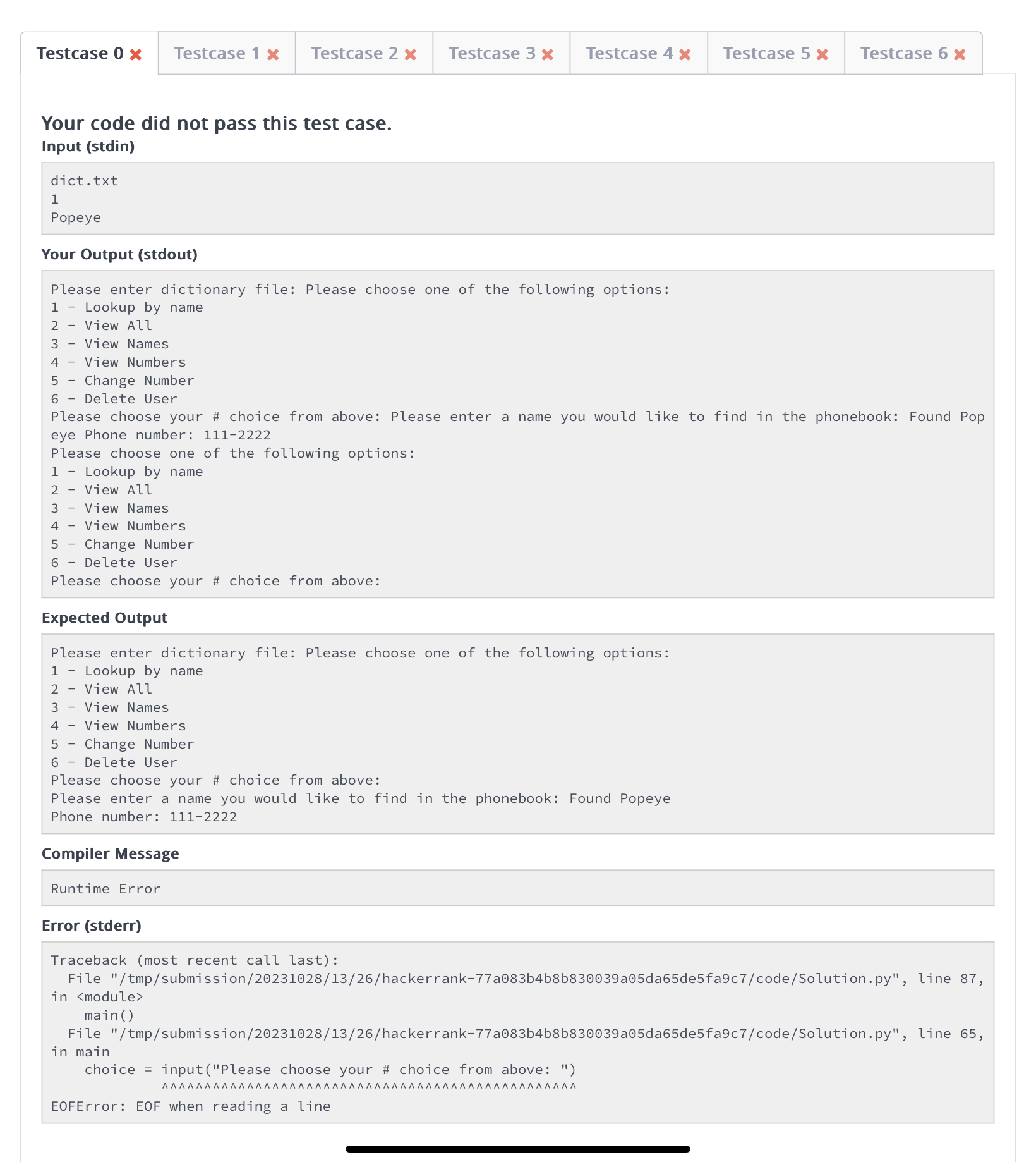 Solved See below…I ran code in hackerrank and if you notice | Chegg.com