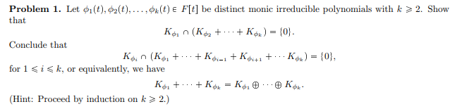 Solved Let T be a linear endomorphism on a vector space V | Chegg.com