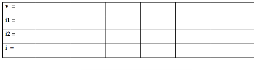 Solved Solve the circuit using Superposition Theorem.Fill | Chegg.com