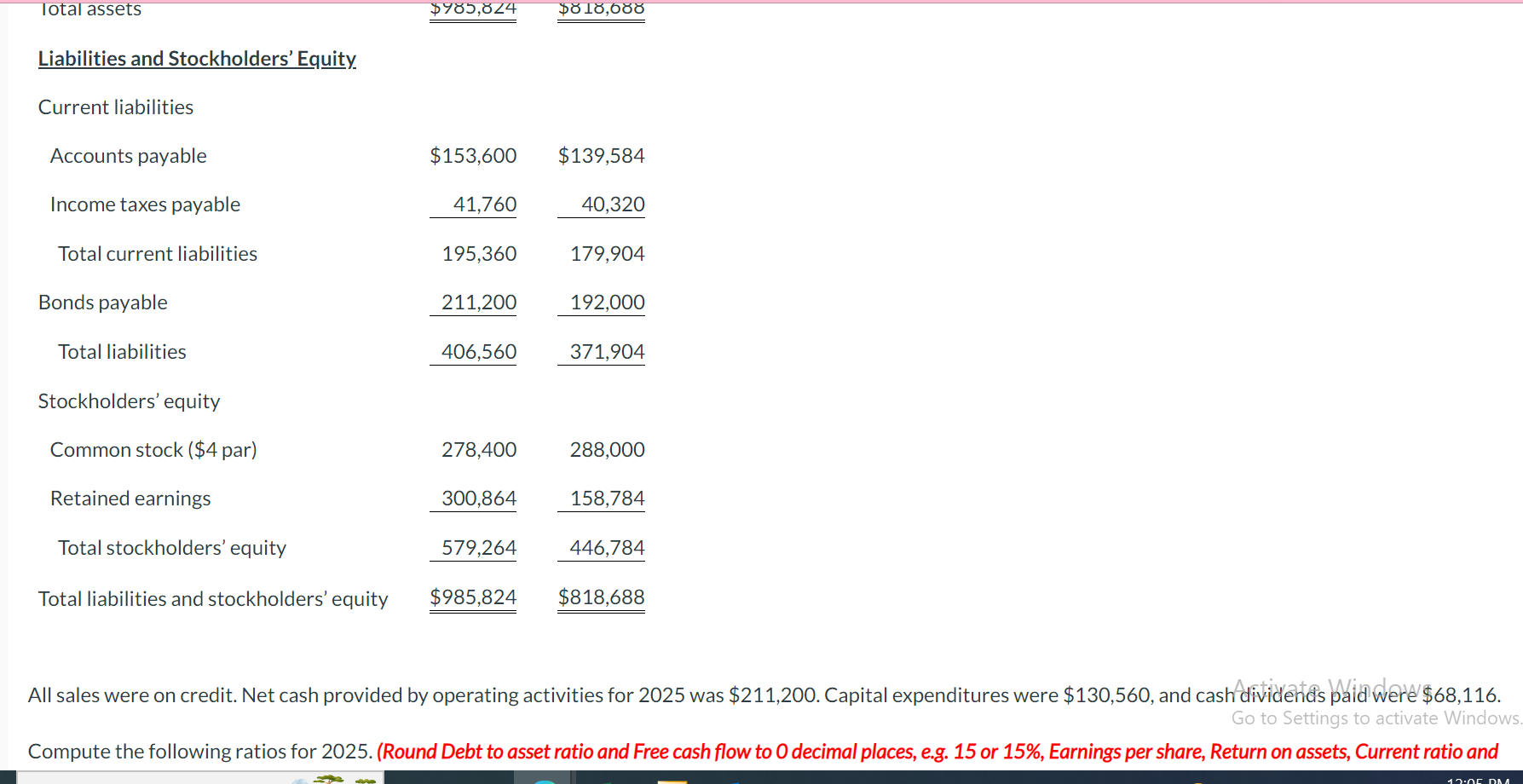 Solved The comparative statements of Carla Vista Company are | Chegg.com