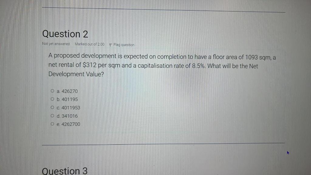 Solved Question 2 Not yet answered Marked out of 2.00 Flag | Chegg.com