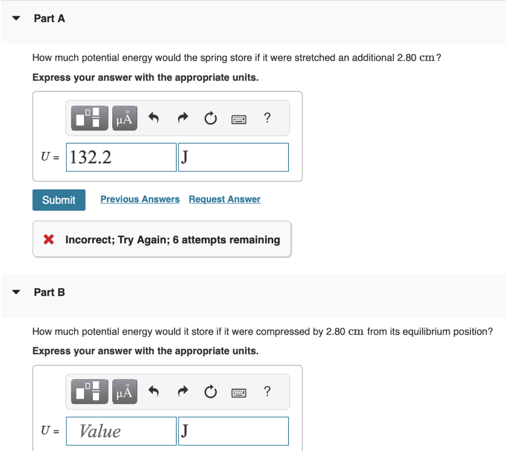 Solved A certain spring stores 11.8 J of potential energy | Chegg.com
