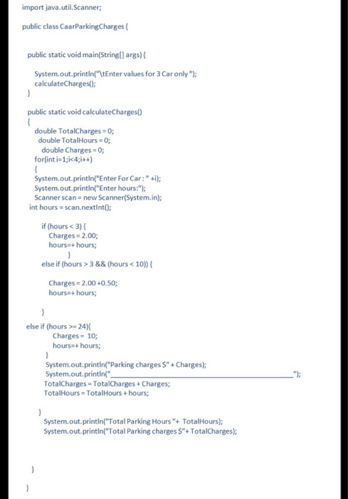 Solved import java.util.Scanner public class | Chegg.com