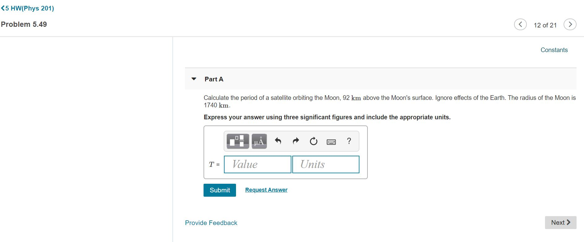 Solved Constants | Chegg.com