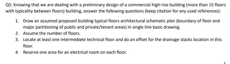 Solved Q5: Knowing that we are dealing with a preliminary | Chegg.com