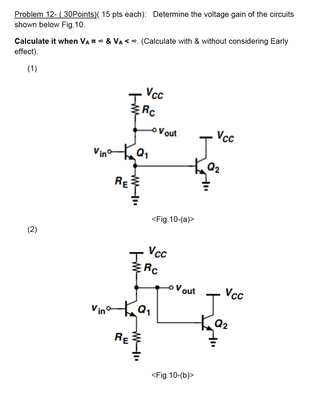 Solved Problem 12-( 30Points)( 15 pts ﻿each): Determine the | Chegg.com
