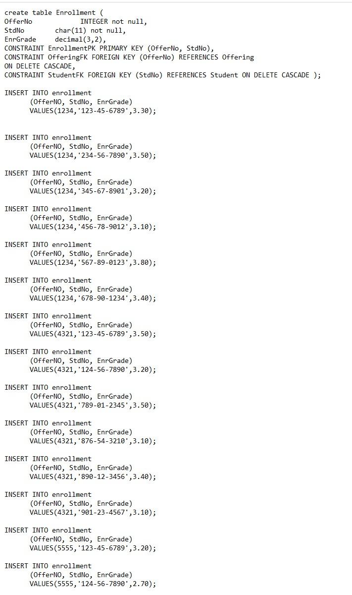 Solved By using the “UniversityDB.pdf“ file under Course | Chegg.com