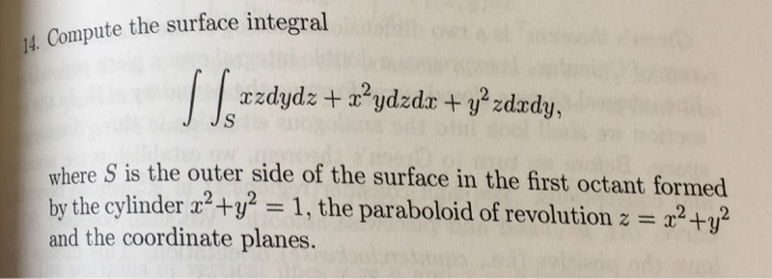 Solved Compute the surface integral integral integral_S | Chegg.com