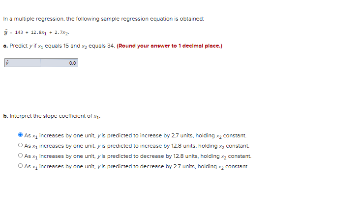 Solved In a multiple regression, the following sample | Chegg.com