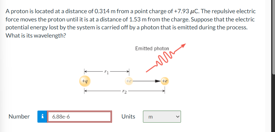 Solved A proton is located at a distance of 0.314 ﻿m from a | Chegg.com