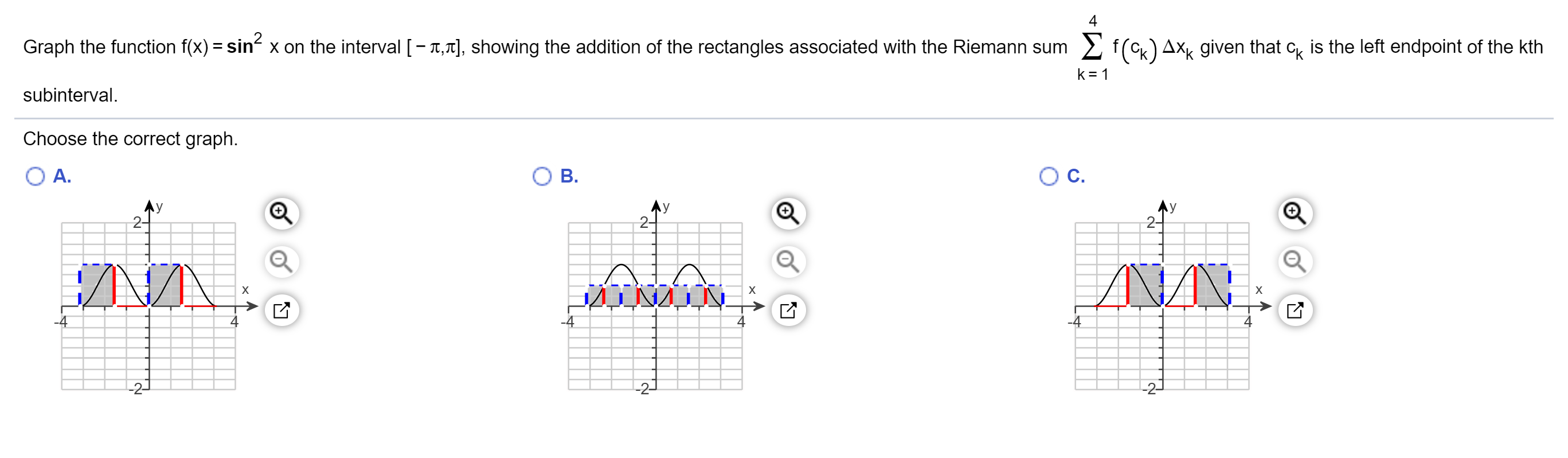 Solved Graph the function f(x) = sinx on the interval [ – | Chegg.com