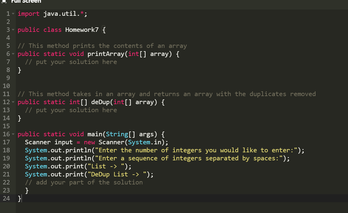 Solved DeDup Write a program that does the following: 1. | Chegg.com