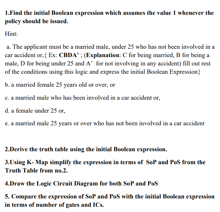 Solved Problem Statement: Present a set of requirements | Chegg.com