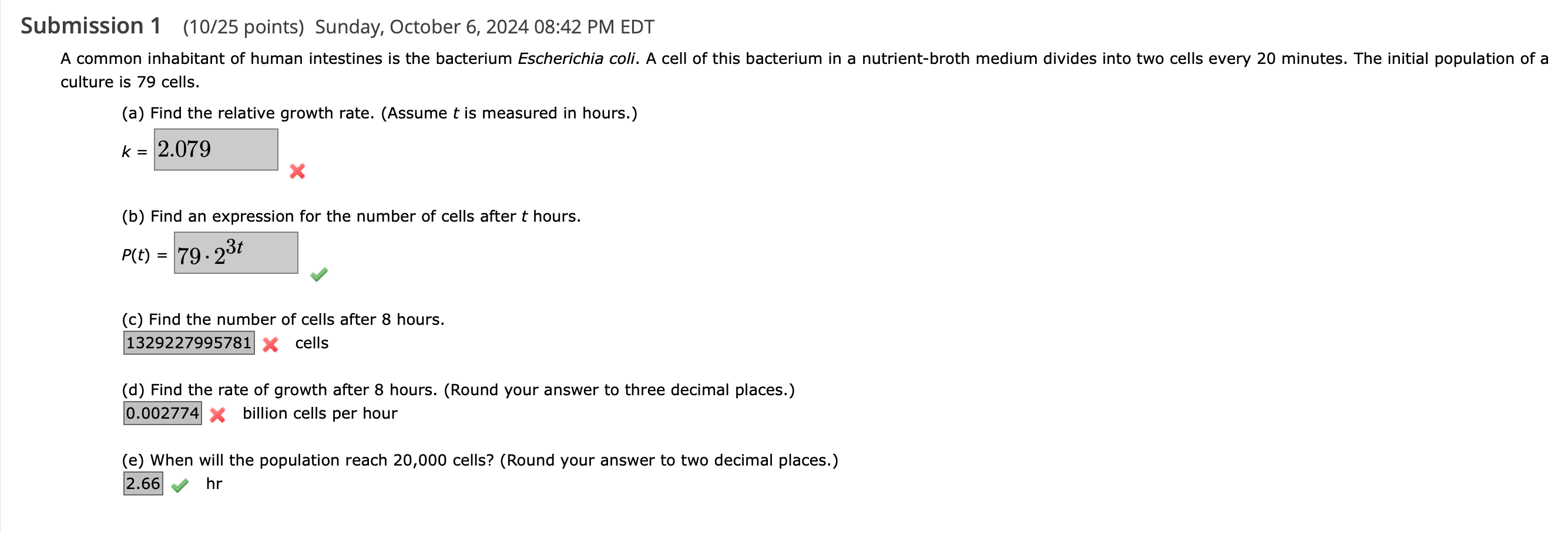 Solved Submission 1 (10/25 ﻿points) ﻿Sunday, October | Chegg.com