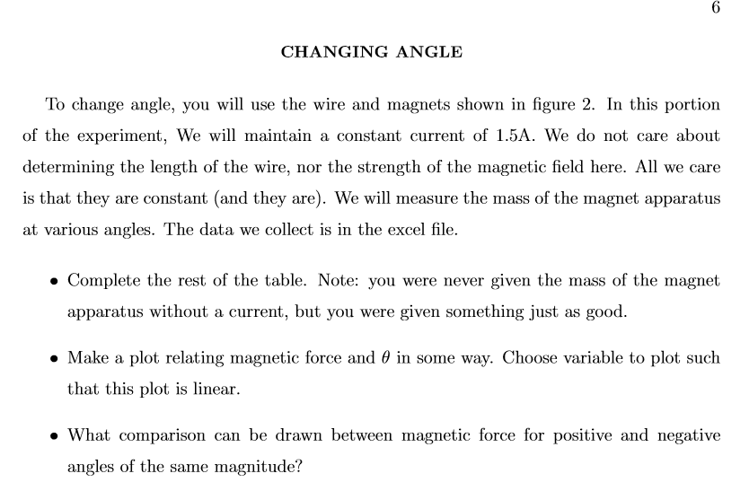 Solved CHANGING ANGLE To change angle, you will use the wire | Chegg.com