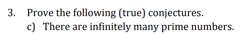 Solved 3. Prove the following (true) conjectures. c) There | Chegg.com