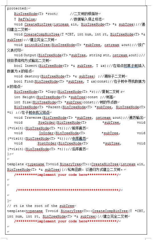 Solved 1(2(3,4(5(,6),7)),8(,9)) The structure of the binary | Chegg.com