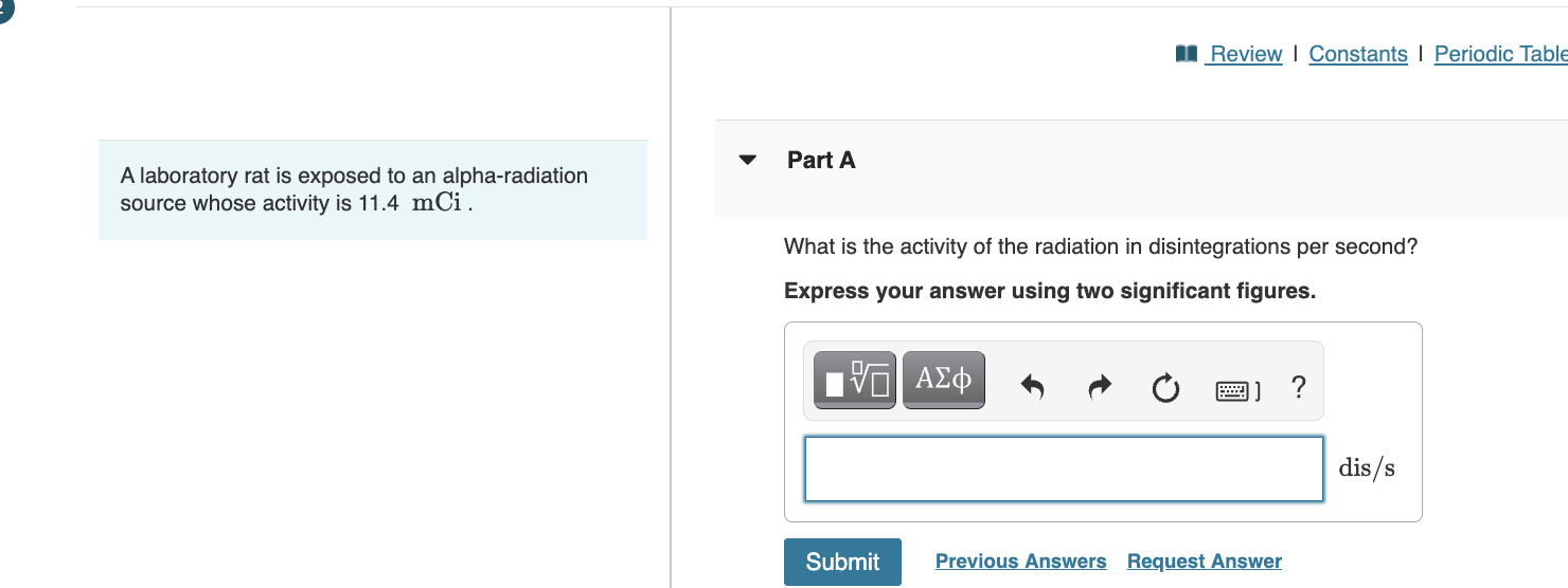 Solved A laboratory rat is exposed to an alpha-radiation | Chegg.com