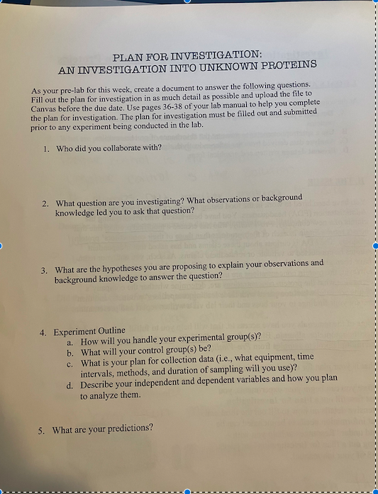 Solved As your pre-lab for this week, create a document to | Chegg.com