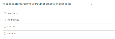 Solved A Set is an ordered collection. O True O False A | Chegg.com