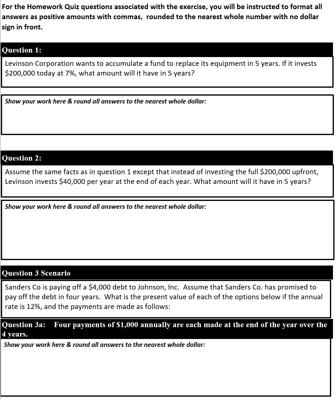 Solved For the Homework Quiz questions associated with the | Chegg.com