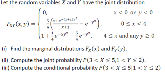 Solved Let the random variables X and Y have the joint | Chegg.com