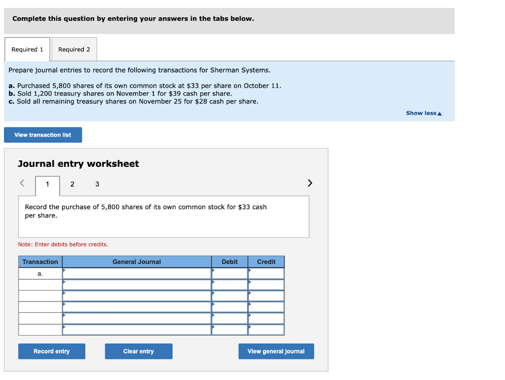 Solved Exercise 11-14 (Algo) Recording and reporting | Chegg.com