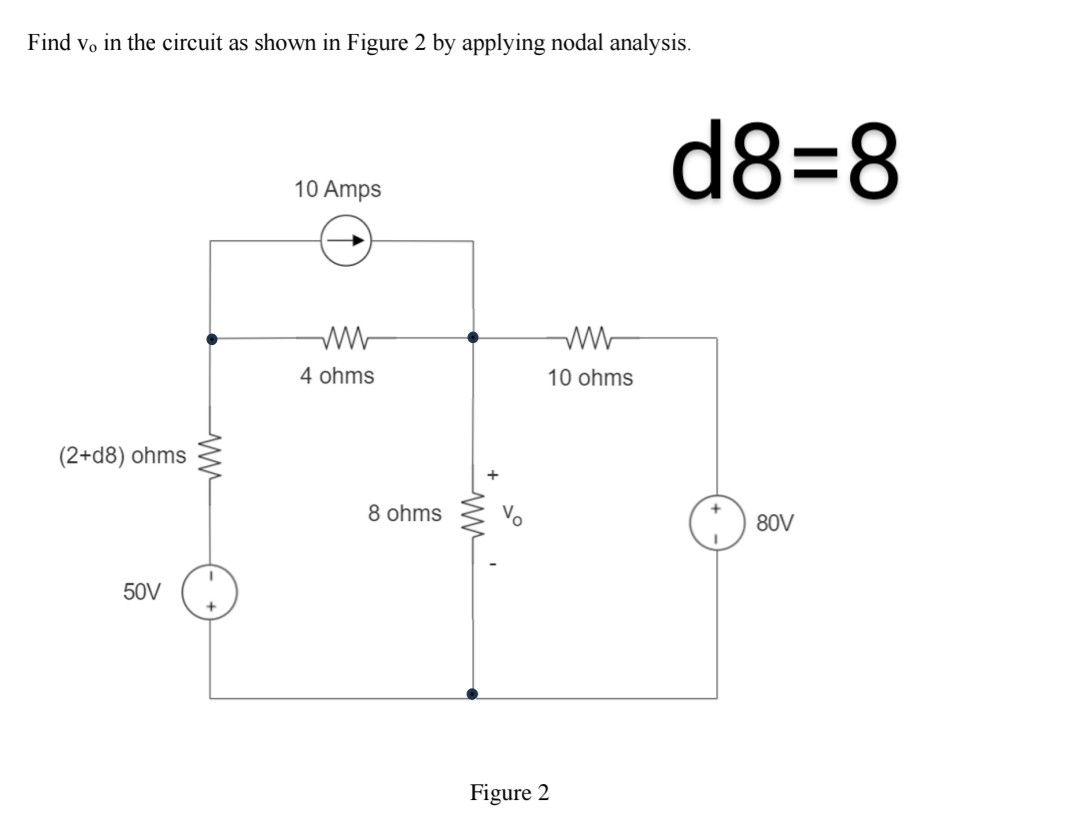 Solved Find \( \mathrm{v}_{\mathrm{o}} \) ﻿in the circuit as | Chegg.com