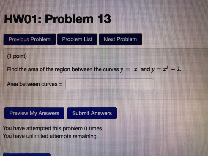 Solved HW01: Problem 13 Previous Problem Problem List Next | Chegg.com Solved HW01: Problem 13 Previous Problem Problem List Next | Chegg.com