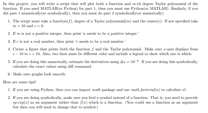 Solved 1 Taylor Series A Taylor series is a representation | Chegg.com