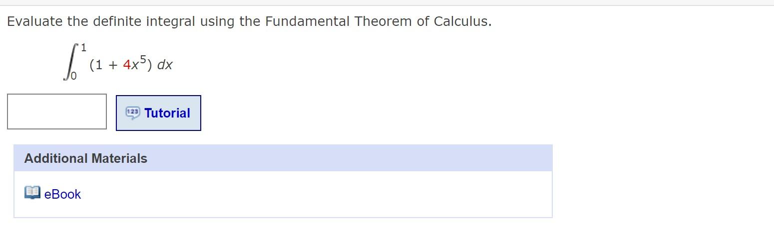 Solved Evaluate the definite integral using the Fundamental | Chegg.com