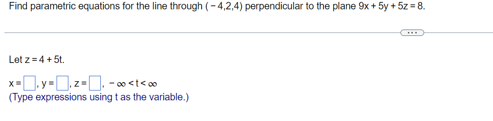 Solved Find parametric equations for the line through | Chegg.com