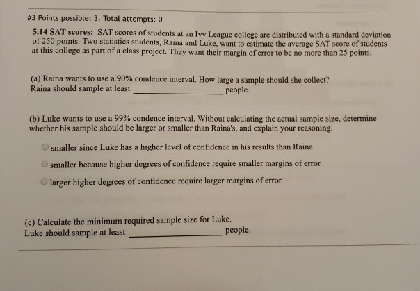 Solved #3 Points possible: 3. Total attempts: 0 5.14 SAT | Chegg.com