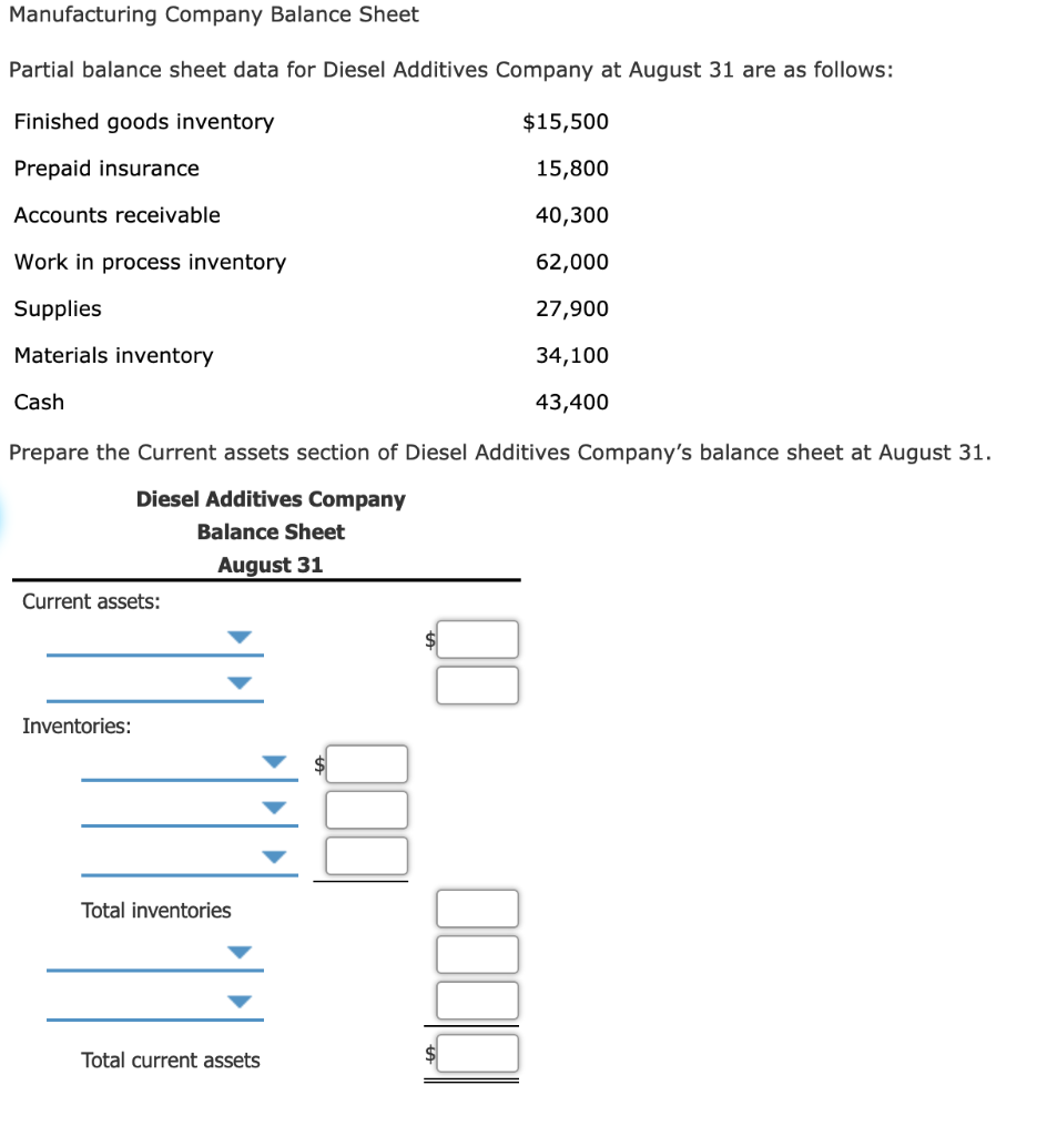 Solved Financial Statements of a Manufacturing Firm The | Chegg.com