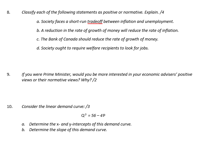 Solved 8. Classify each of the following statements as | Chegg.com