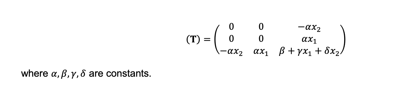 Solved Find the 3 components of the traction vector on the | Chegg.com