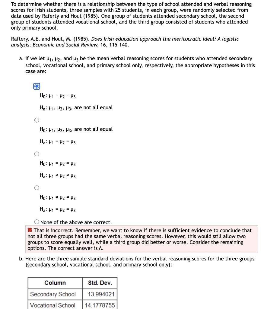 Solved To determine whether there is a relationship between | Chegg.com