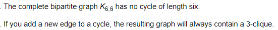 Solved The complete bipartite graph K6,6 has no cycle of | Chegg.com