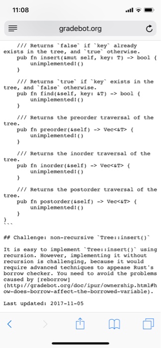 Write in Rust: using recursion | Chegg.com