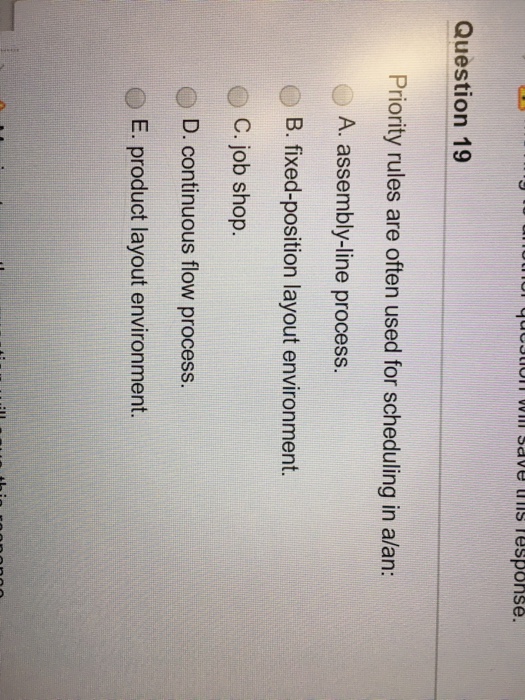 Solved Priority rules are often used for scheduling in a/an: | Chegg.com