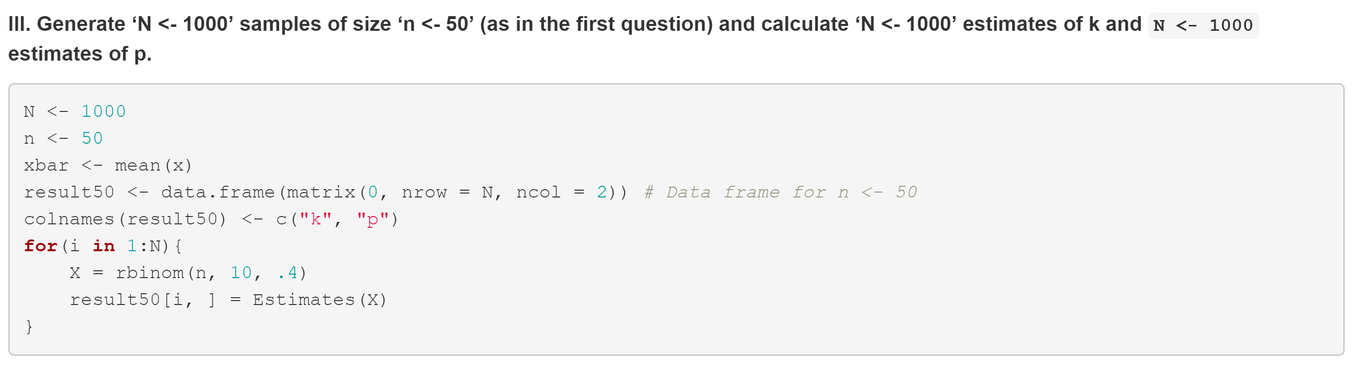 Solved Without using any loops, how would I rewrite this | Chegg.com