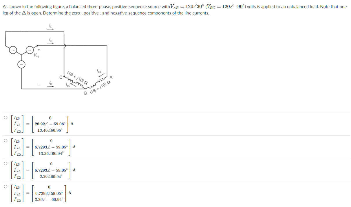 Solved As shown in the following figure, a balanced | Chegg.com