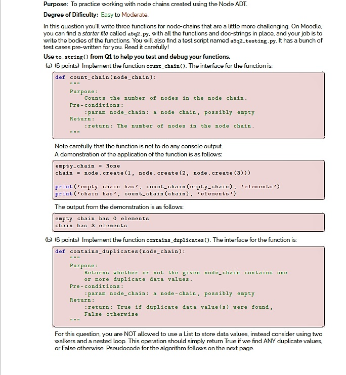 Starter File : a5q1: #a5q1 import node as node | Chegg.com