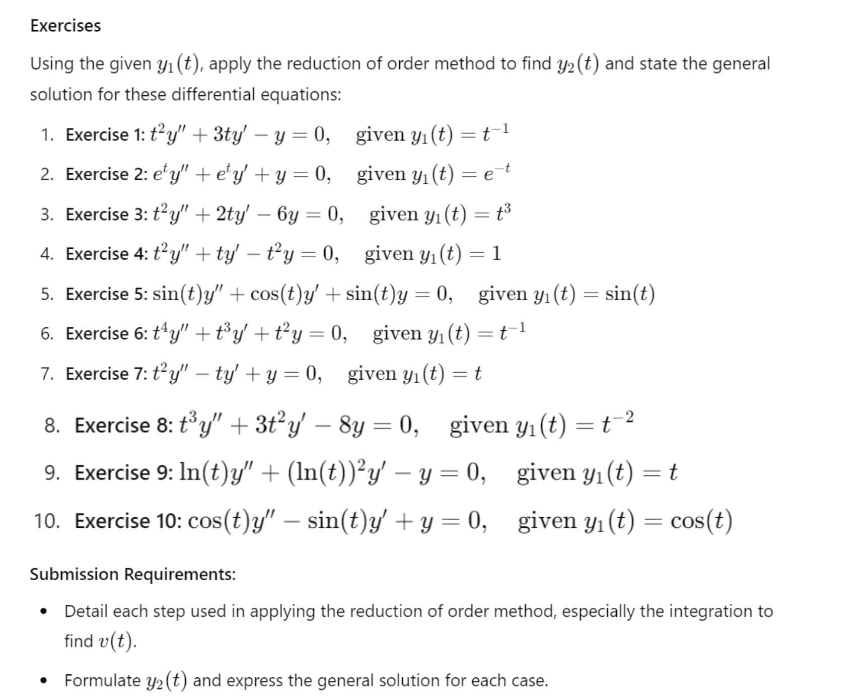 Solved Submission Requirements:- ﻿Detail each step used in | Chegg.com
